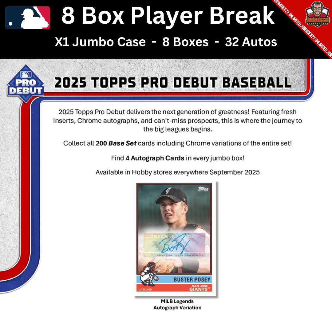 ALEX GORDON 2025 Topps Pro Debut Baseball Player Break 8 Boxes 1 Case ...