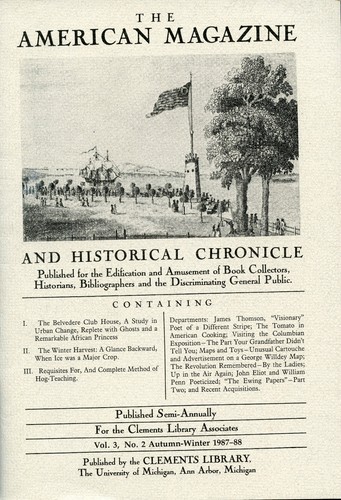 American Magazine Historical Chronicle, Vol 3, No 2, 1987-88, Nice ...