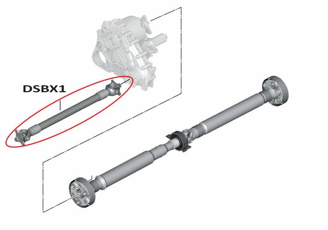 BMW X3 E83 2004-2005 Front Driveshaft Propeller Shaft 26207526677 for ...