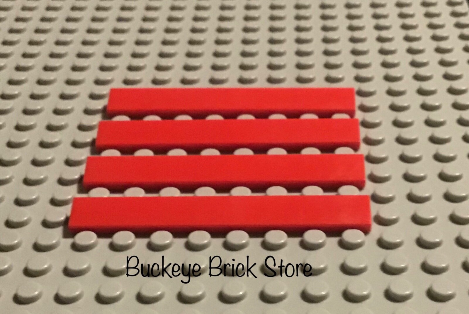 LEGO 1x8 Red Tile 4 Per Lot | eBay