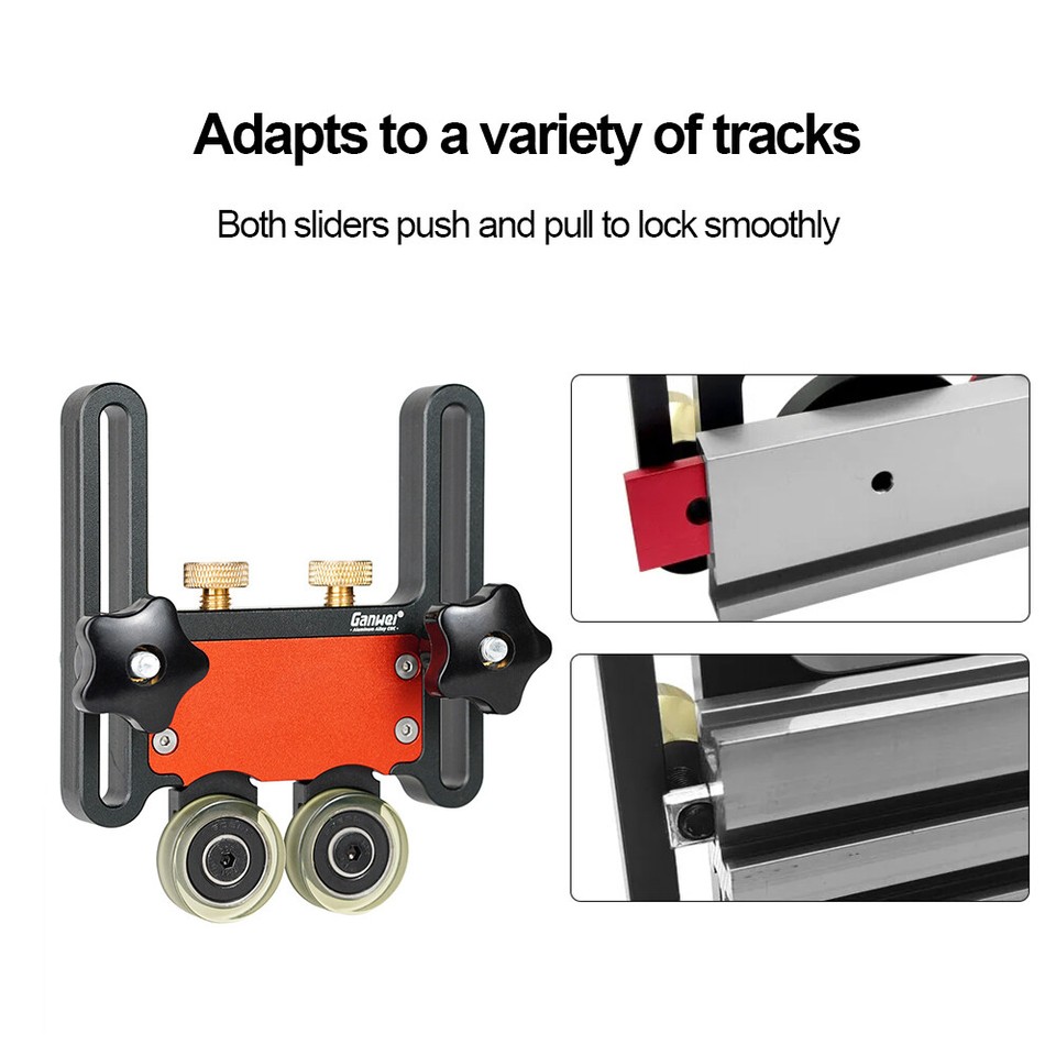 Table Saw Clear Cut Press T-Tracks Bearing Roller Feeder Woodworking ...