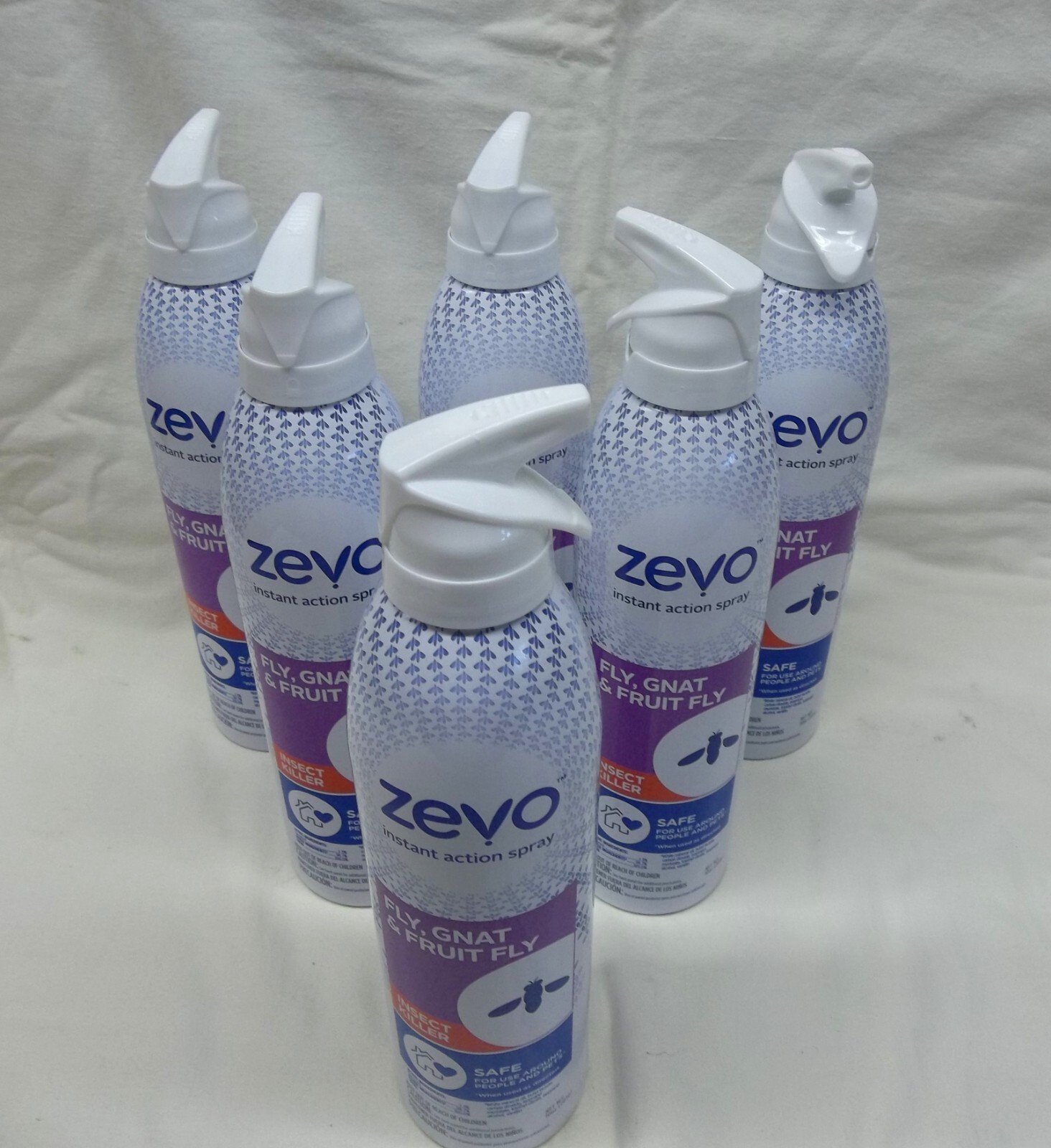 6PK=1 CASE Zevo Flying Insect Killer - Fly, Gnat, & Fruit Fly - 10 oz ...