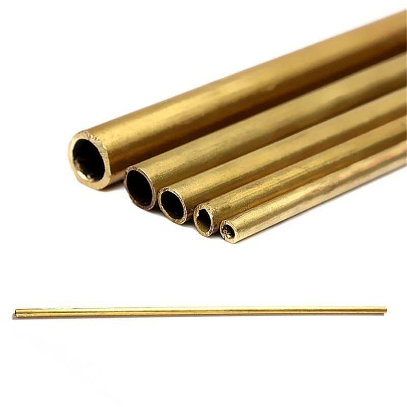 Messing Rohr Rundrohr OD 2/3/4/5/6/7/8/10/16/20mm Länge200/300mm ...