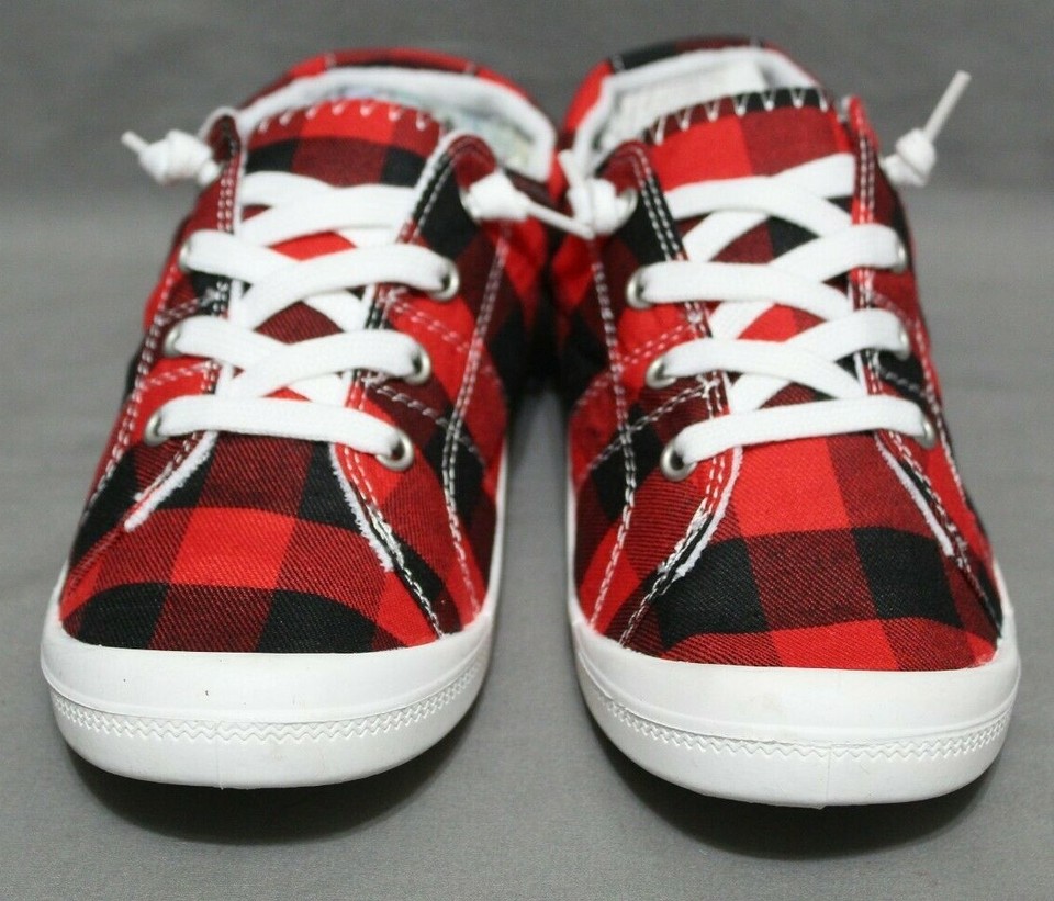 ROSY brand womens casual athletic shoe sizes 6.5 - 9 M red plaid NEW | eBay