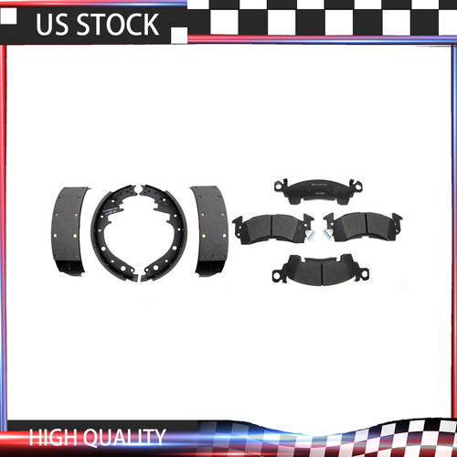 Front Rear Kit Ceramic Brake Pads Brake Shoes for 1971-1972 Chevrolet ...