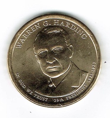 2014-D Denver Brilliant Uncirculated 29TH President Harding Dollar Coin ...