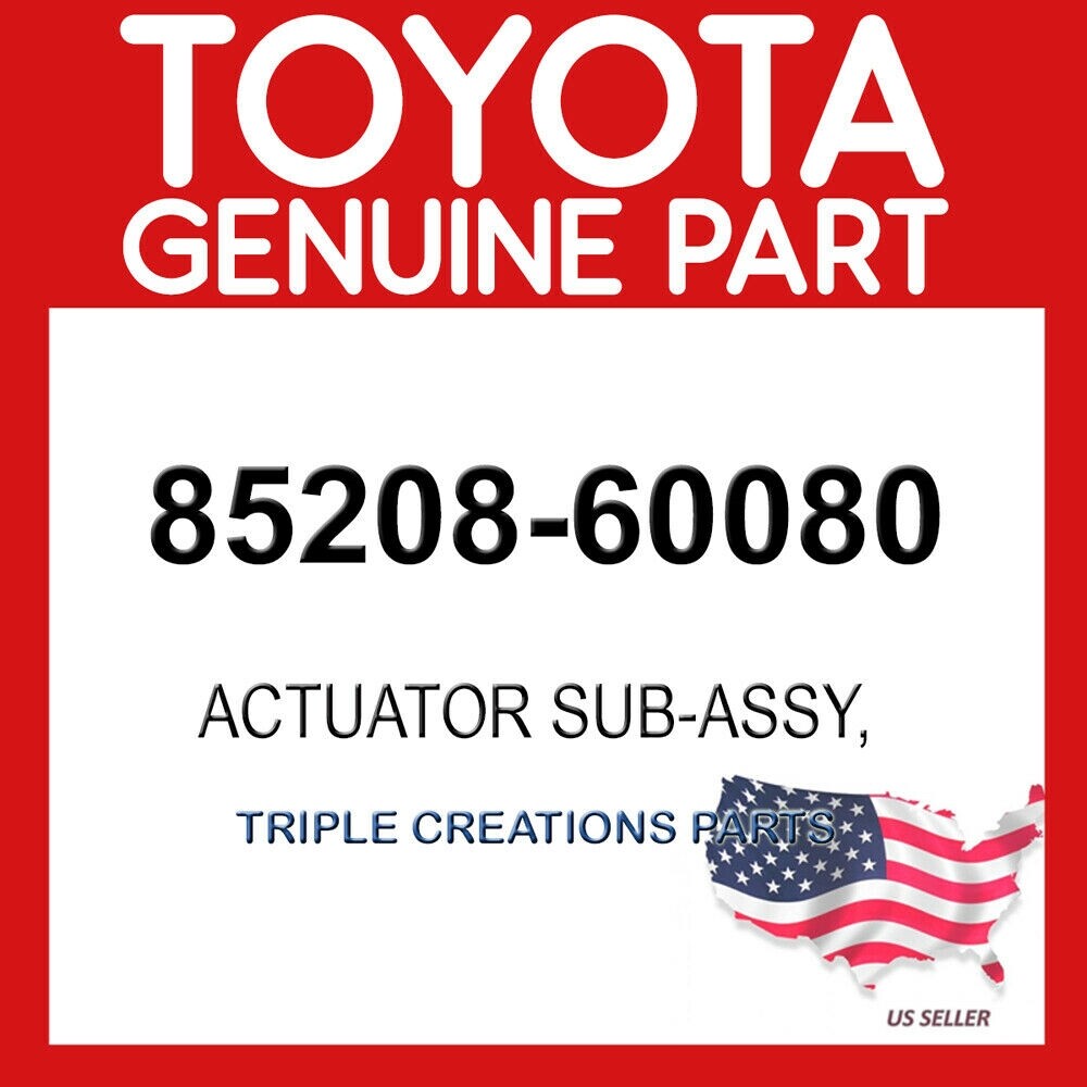 Toyota Genuine 8520860080 Actuator Sub-assy 85208-60080 for sale online ...