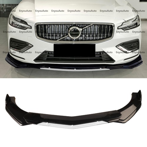 For Volvo S60 S80 S90 Front Bumper Lip Spoiler Splitter Gloss Black ...