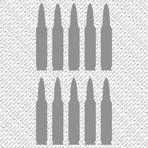BULLET BULLETS ARMY SPORT WEAPONS DECORATION VINYL DECAL STICKER (B-01 ...