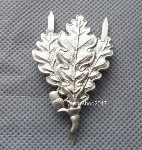 WW2 GERMAN ARMY SNIPER OAK LEAF METAL CAP BADGE | eBay