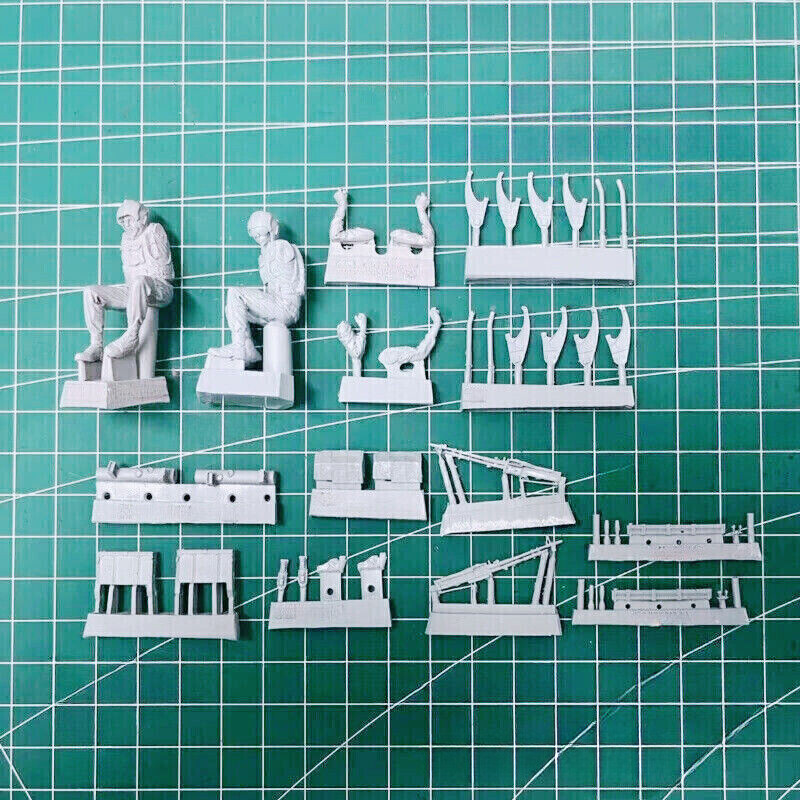1/35 Resin Model Kit WWII US Heli Door Gunner 2 Figures Unassembled ...