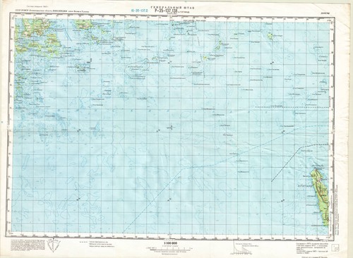 Russian Soviet Military Topographic Map - GOGLAND ISLAND (Russia), 1 ...