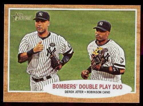 Derek Jeter / Rob Cano 2011 Topps Heritage "Bombers Double Play Duo" | eBay