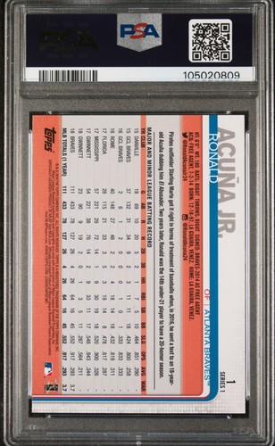 2019 Topps Ronald Acuña Jr Hand Sign 🤟 SP Variation #1 Atlanta Braves ...