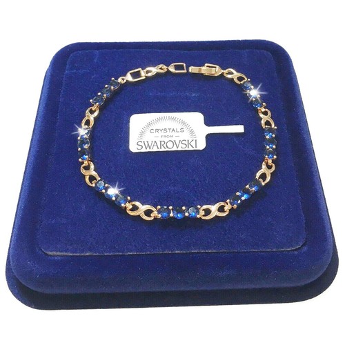 Armband Tennis Infinito Frauen, Pl.oro Gelb 18k mit Swarovski ...