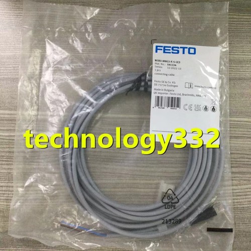 1PC NEW FESTO Solenoid valve M8 Plug cable NEBU-M8G3-K-5-LE3 541334 | eBay