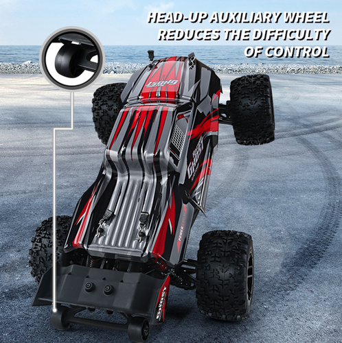 Red Terrain Car Remote Control Car Monster Trunk High Speed 4WD ...
