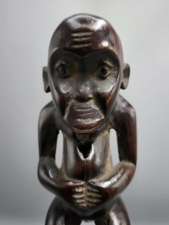 Singe - Cameroon African Monkey Motherhood Wood Carving 11.8 Inches ...