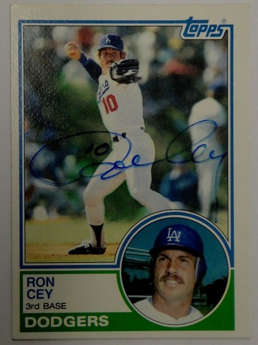 Ron Cey Hand Signed Autographed 1983 Topps Trading Card Dodgers GA GX ...