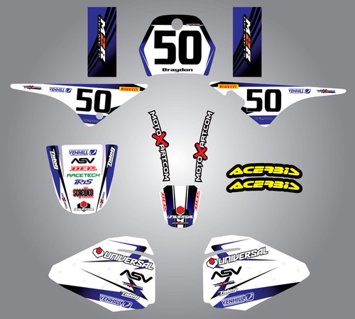 Full Custom Graphic Kit - STORM - Yamaha pw pee wee 80 | eBay