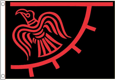 Odin's Raven Banner Viking Norse Polyester 5'x3' Flag | eBay