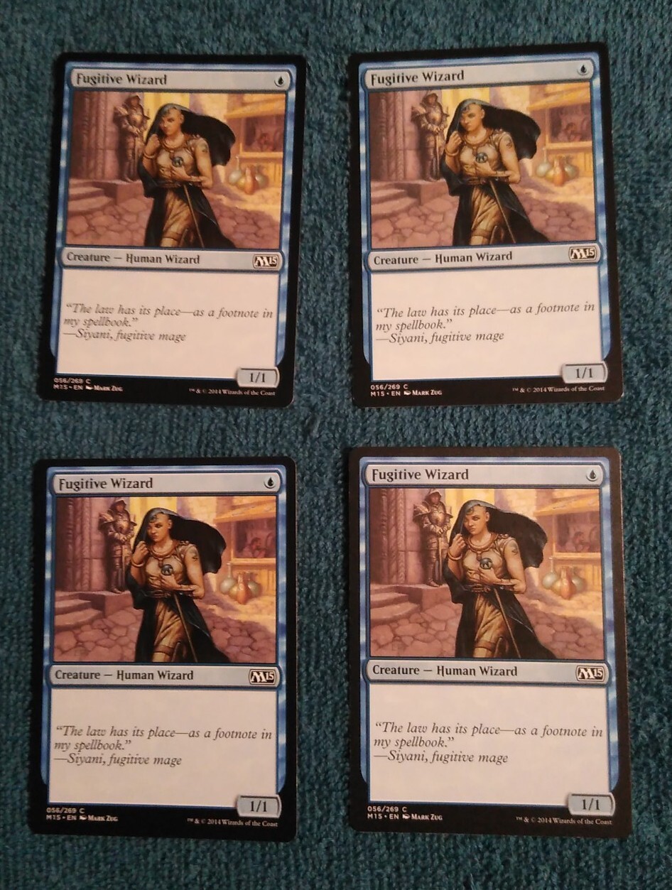 MTG 2015 CORE M15 FUGITIVE WIZARD COMMON X4 | eBay