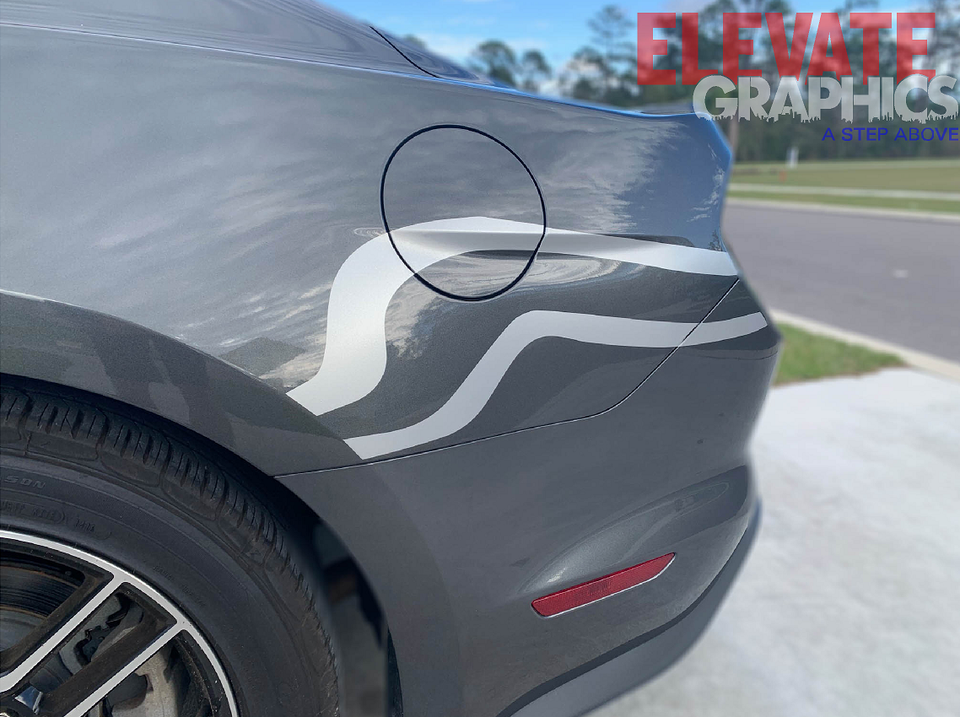 Fits Ford Mustang Decals Side Freedom Vinyl Stripes Graphics Stickers ...