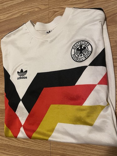 Germany World Cup 1990 Lothar Mattheus 10 Soccer Football Jersey Retro ...