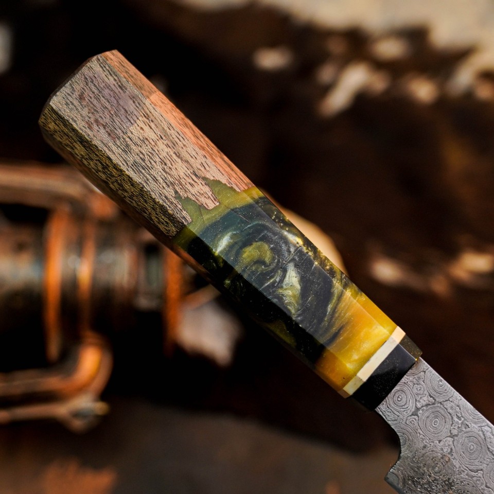 Wild Blades 10" Half Tang Hunting Knife Steel / Damascus Handmade ...