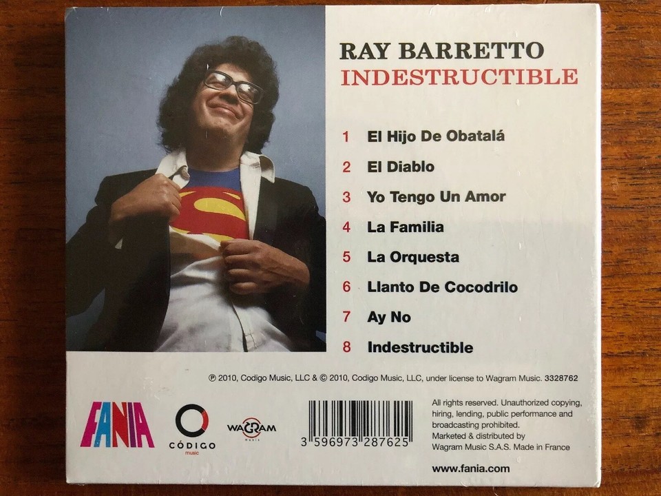 Indestructible by RAY BARRETTO (CD, Aug-2010, Fania) French Import ...