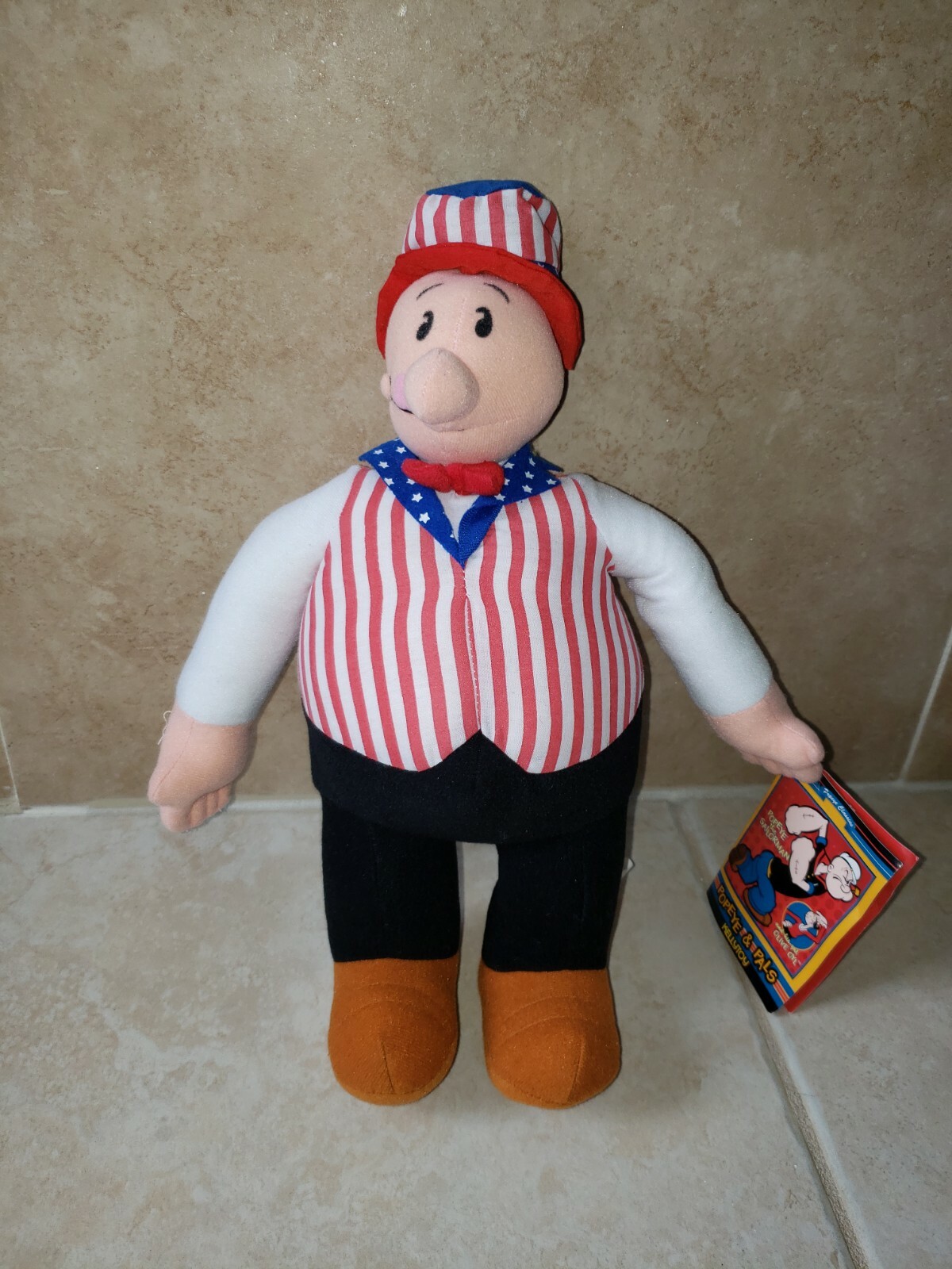 Wimpy Plush Doll 12" Posable Arms Legs Patriotic 2004 Kellytoy Original ...