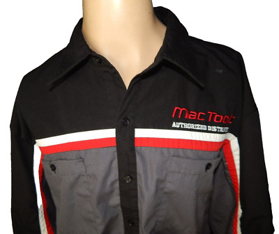 MAC TOOLS AUTHORIZED DISTRIBUTOR button up mechanics l/s work shirt men ...