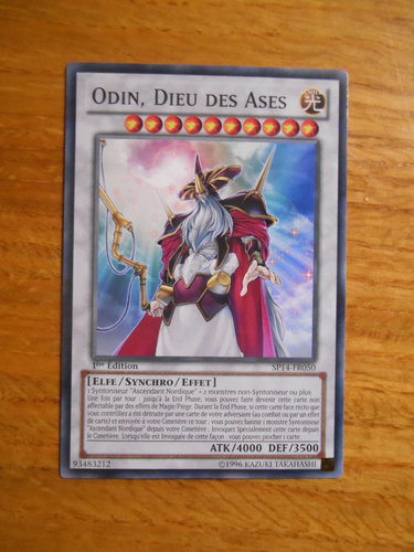 Carte Yu Gi Oh ! Odin, dieu des ases SP14-FR050 1ère édition | eBay