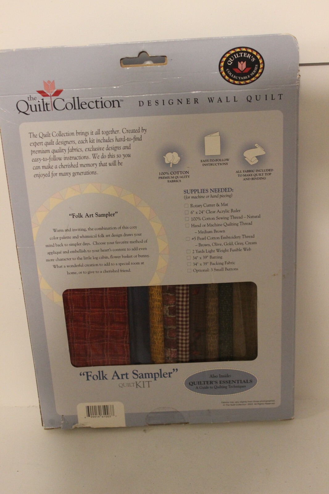 The Quilt Collections Quilt Kit - Folk Art Sampler Designer Wall Quilt ...