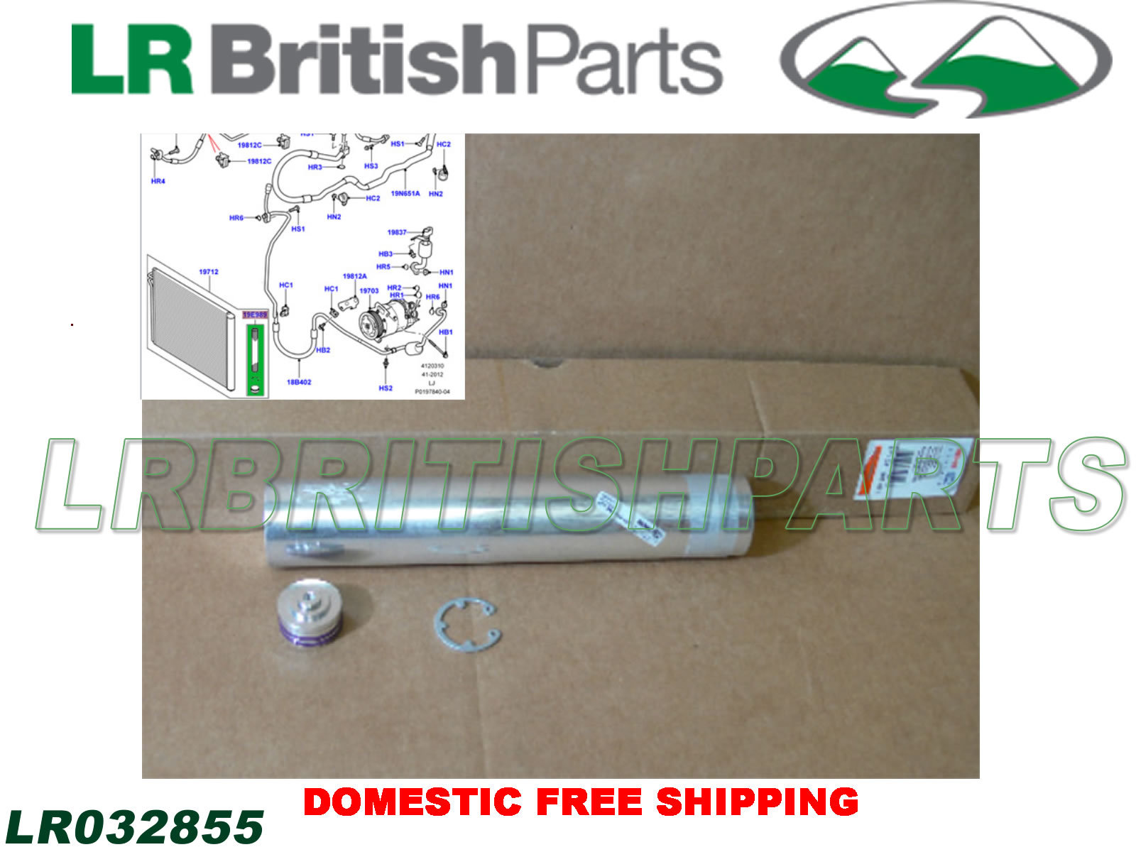 LAND ROVER AC RECEIVER DRIER RANGE ROVER 06-09 10-12 NEW LR032855 BEHR ...