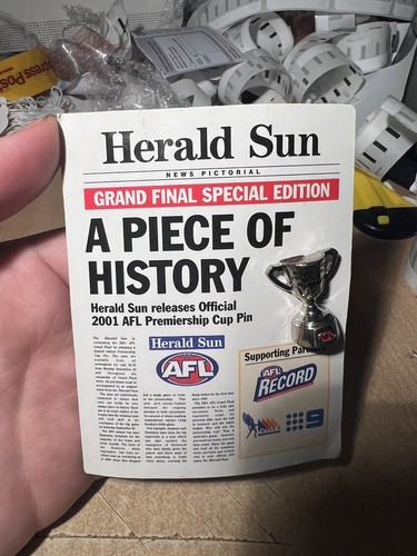 Afl Grand Final Pin Badge 2001 | eBay Australia