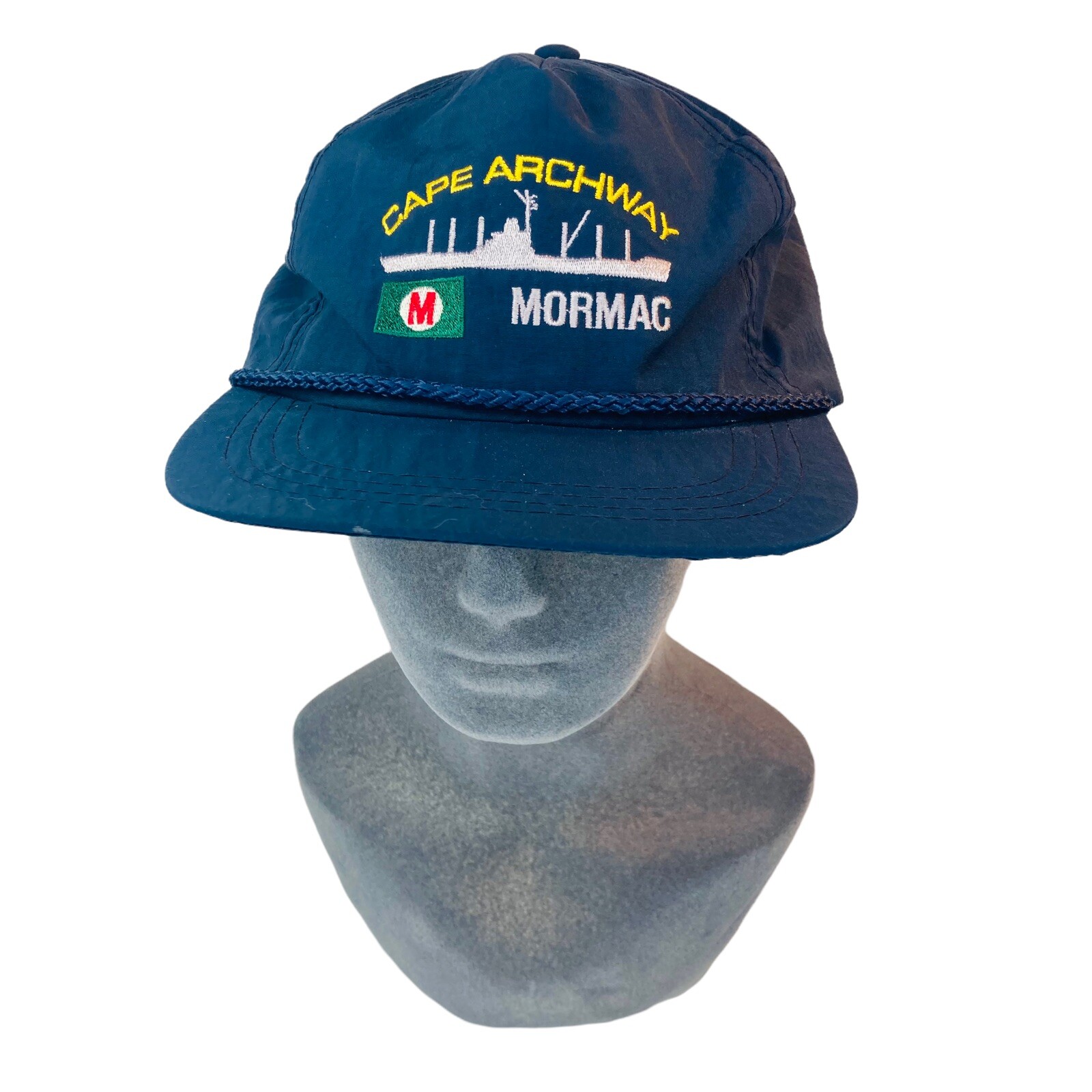 Cape Archway Mormac Snapback Braid Hat Cap Navy Blue … - Gem