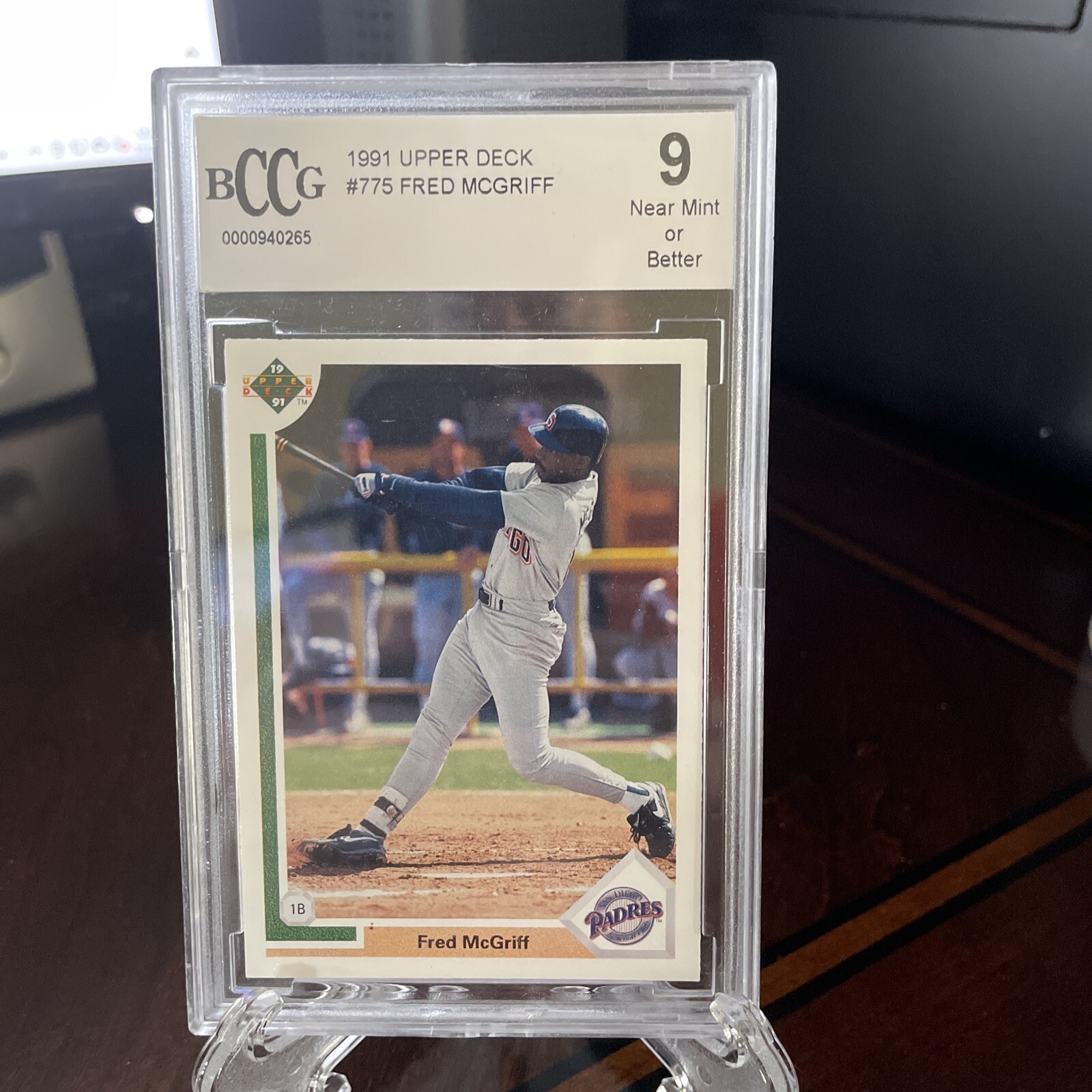 1991 Upper Deck - #775 Fred McGriff BCCG 9 | eBay