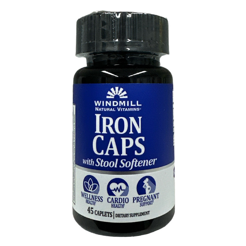 Wind Mill - Iron Caps With Stool Softener. 45 Caplets | eBay