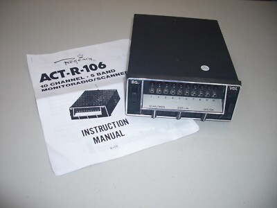 Regency ACT-R-106 10 Channel Crystal Police Fire Scanner | eBay