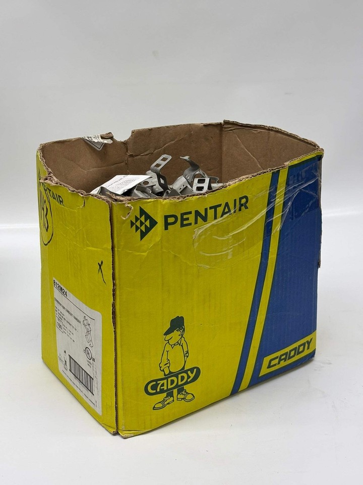 111 Pack Caddy 812M24 EM-M Conduit/Pipe to Flange Clip, Spring St. 1/2 ...