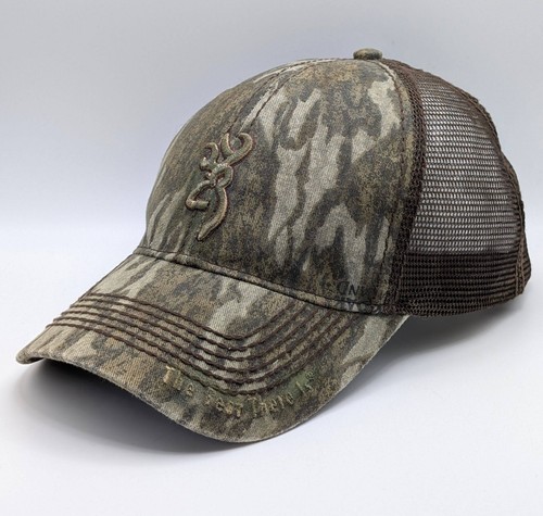 Browning Camo Mesh Strap Back Cap Hat Hunting Camouflage Brown ...