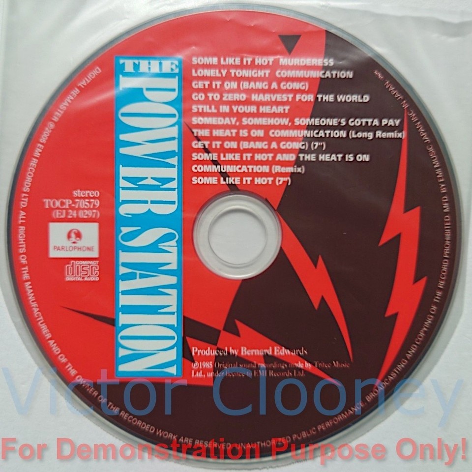 THE POWER STATION. 1985 Album (DURAN DURAN) JAPAN 2008 Mini-LP CD TOCP ...
