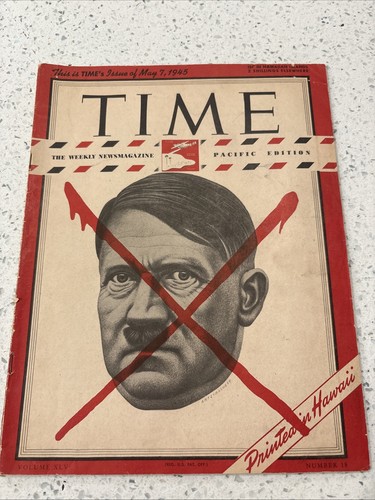 Time magazine May 7, 1945 Pacific edition, Hitler Dead | eBay