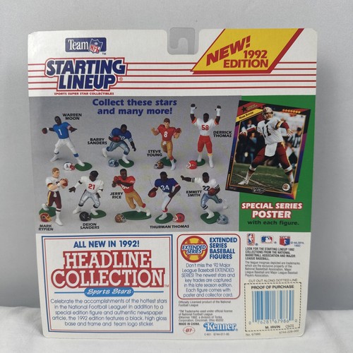 VTG Team NFL Starting Lineup Figure w/Card & Poster Michael Irvin NEW ...