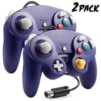 2 Packs Blue Wired Joypad Gamepad Controller For GameCube GC Console | eBay