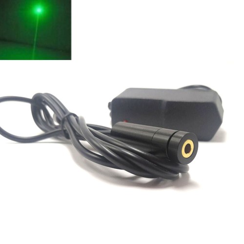 Adjustable 515nm 520nm 5mW Green Laser Diode Module Dot with 5V Adapter ...