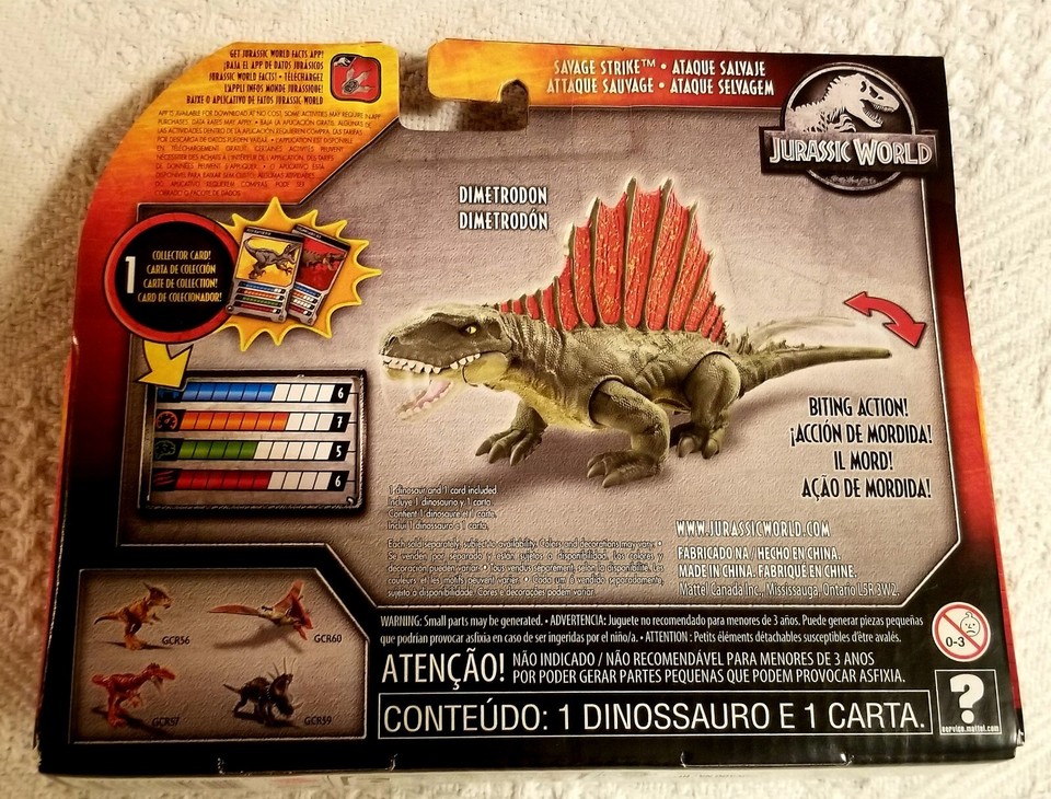 SAVAGE STRIKE & EXTREME DAMAGE DIMETRODON - DINOSAUR- JURASSIC WORLD ...