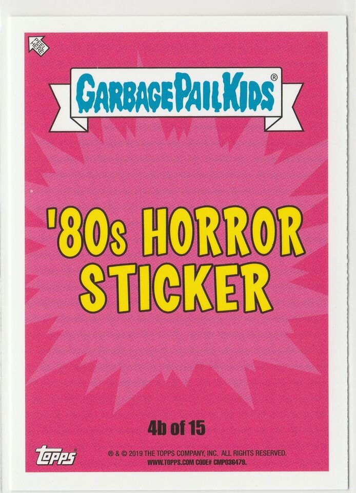 Rabid Ralph #4b Garbage Pail Kids GPK 2019 Revenge of Oh the Horror ...