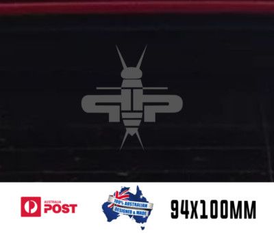 2x Grillo Mower Windshield Windscreen Sticker Decal BLACK 100mm | eBay ...